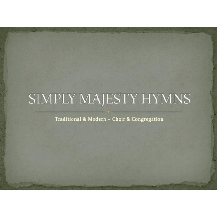 Simply Majesty Hymns - Lyric/Melody Projection