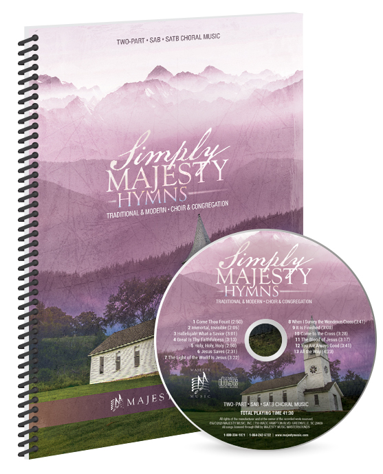 Simply Majesty HYMNS Choral Book with CD