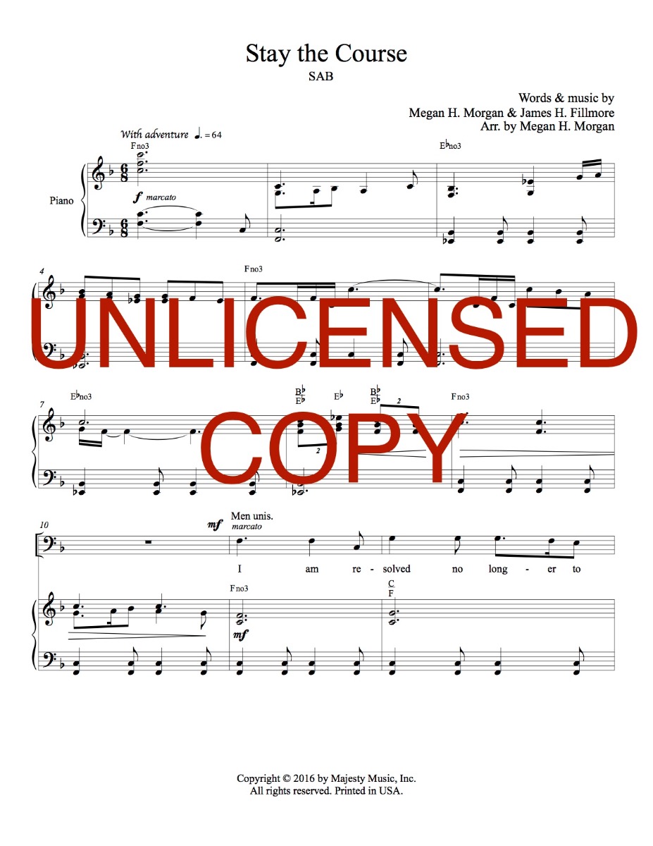 Stay the Course (Simply Majesty) - Choral Octavo - Printable Download